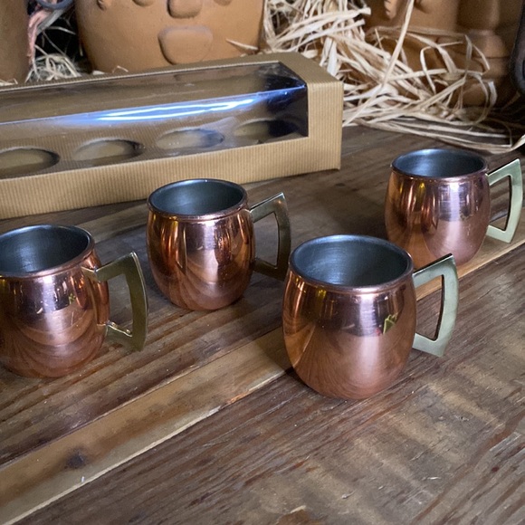 Pottery Barn | Dining | Pottery Barn Copper Mini Moscow Mule Shot Glass ...